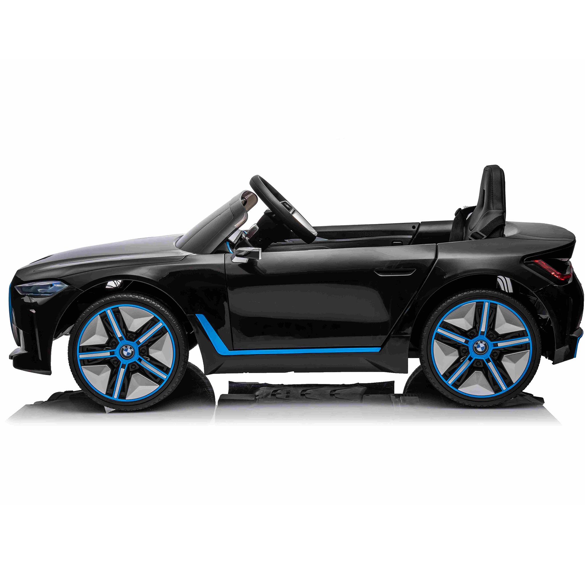Elbil for barn BMW i4 | 12V - 2x25W | 7 Ah | Svart | Prisklok