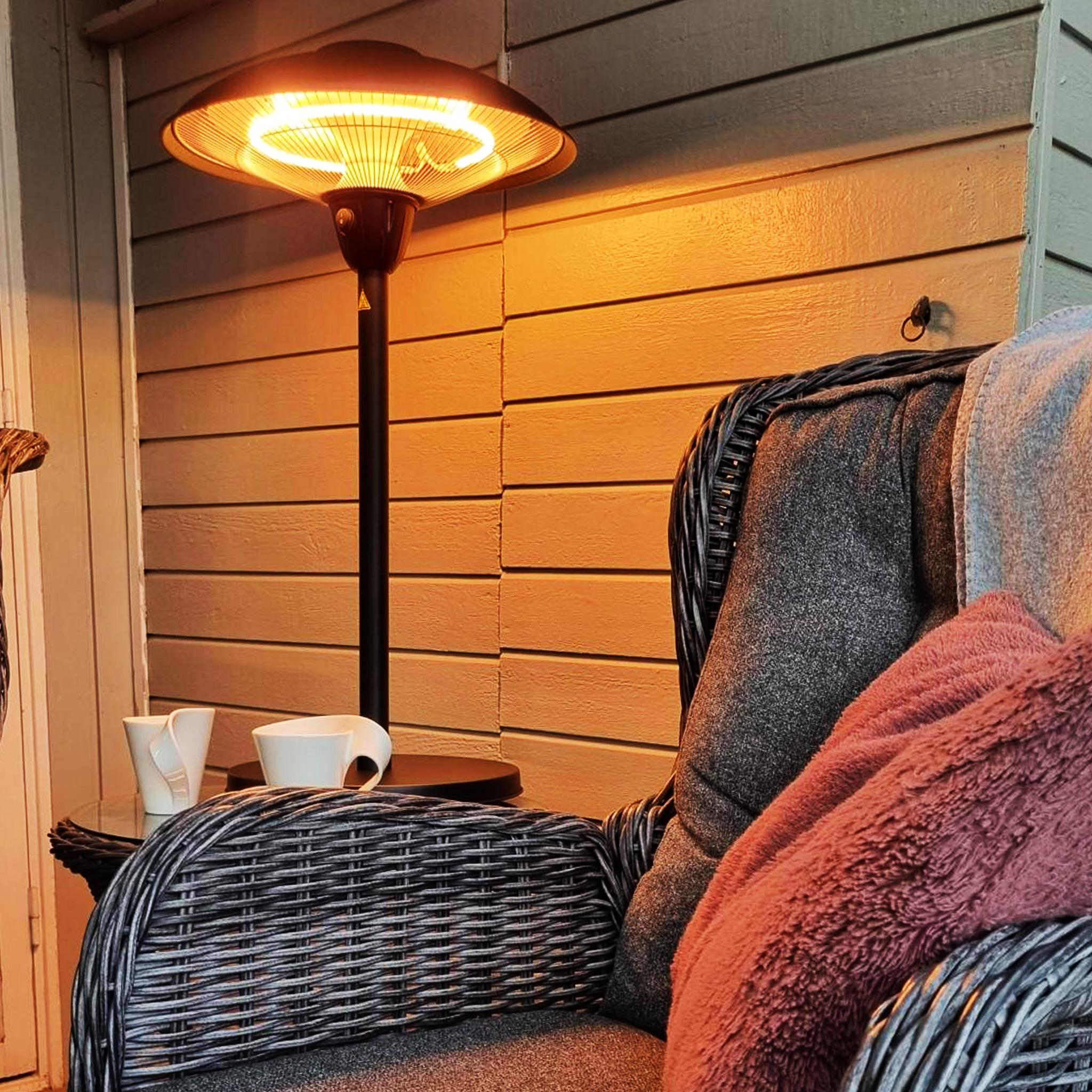 Justerbar infrarød terrassevarmer | 1500W | 40-70% lavere pris | Prisklok
