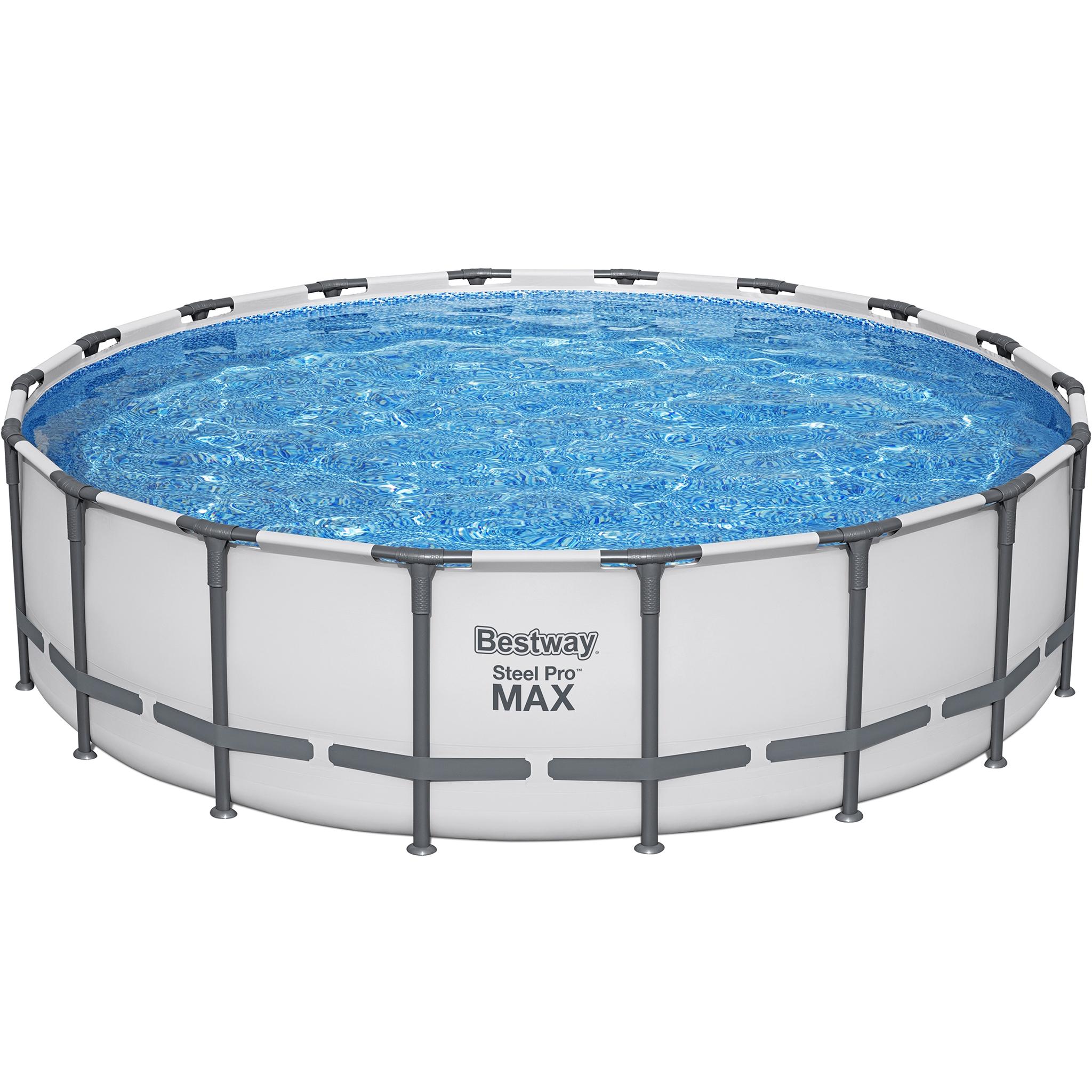 Bestway basseng over bakken Ø4,3m - 84cm dyp | Steel Pro MAX (56595)