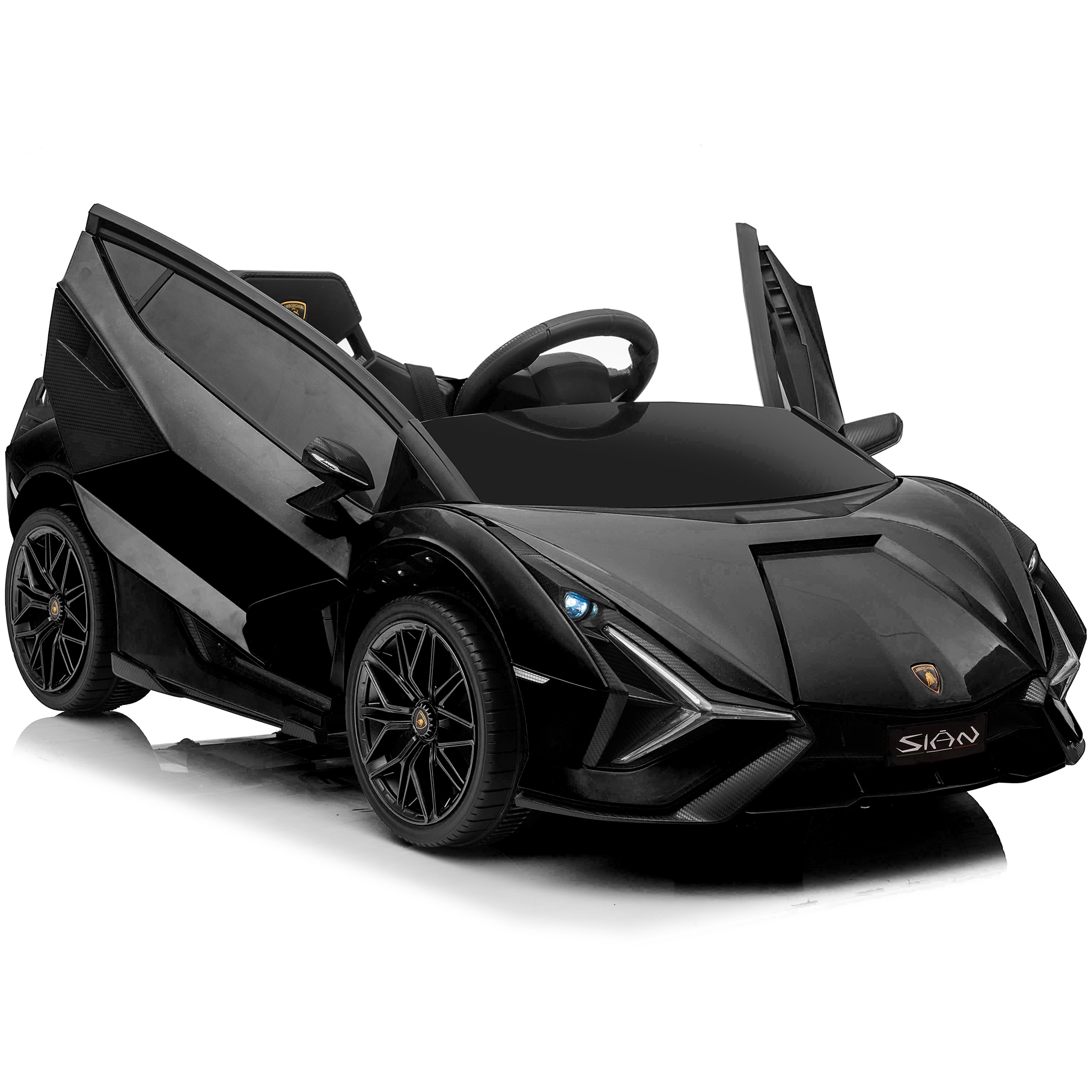 Elbil for barn - Lamborghini Sian - Svart | Prisklok