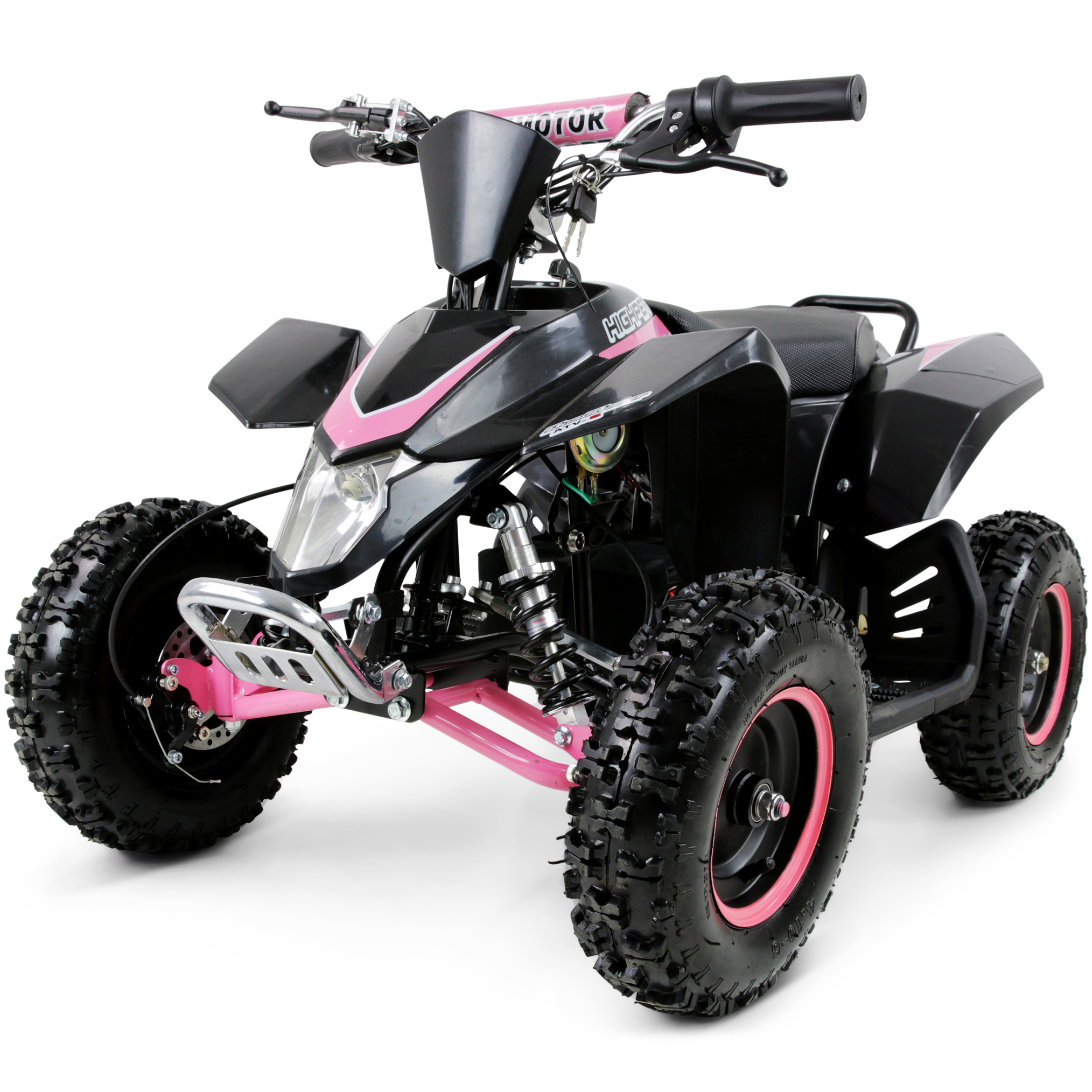 Elektrisk firehjuling | ATV for barn 1000W | Rosa/svart | Kjøp på Outl1