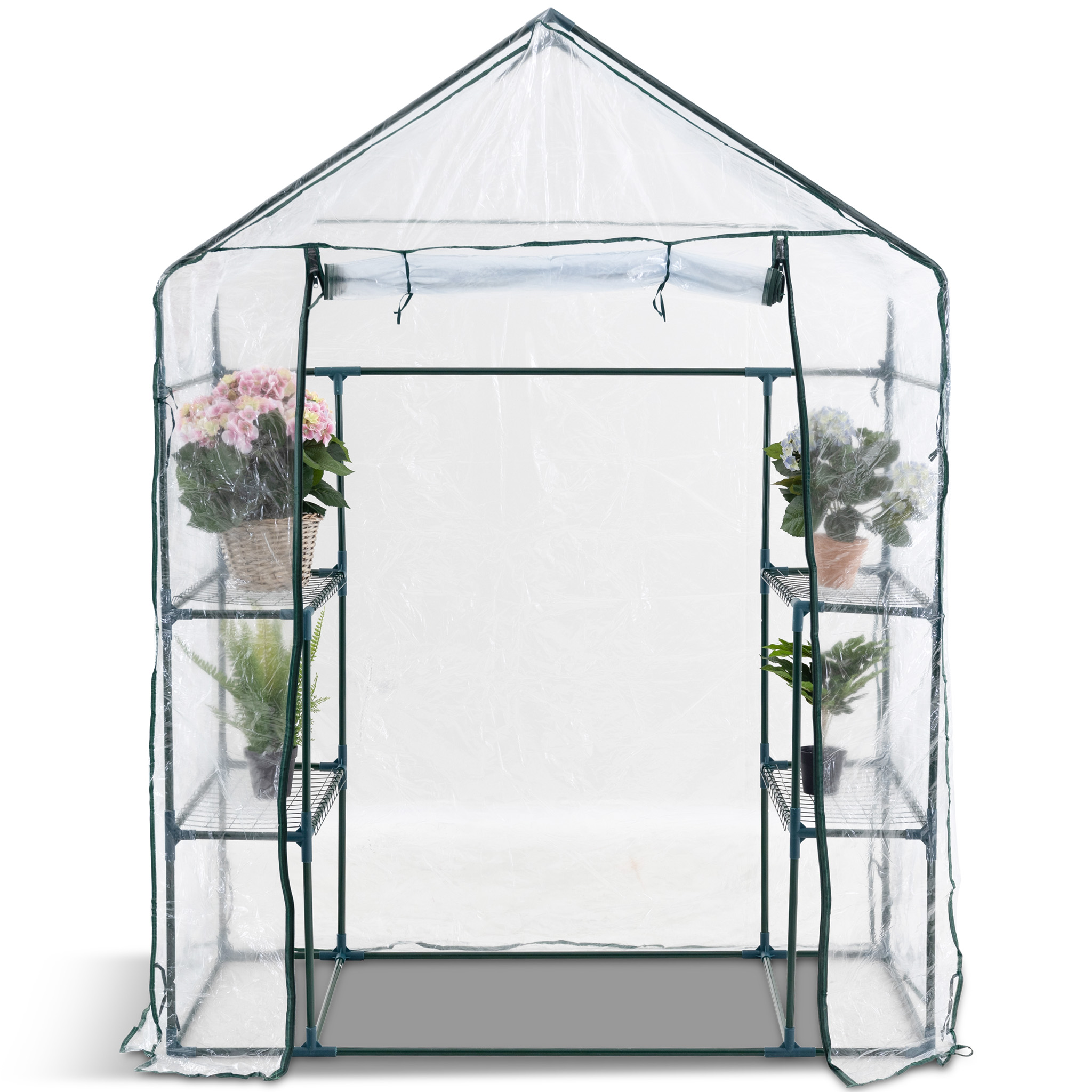 Lite drivhus i plast 1m² | Stålramme med PVC-belegg | Kjøp på Prisklok